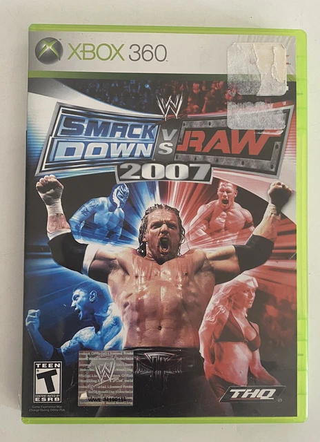 COMPLETE WWE SMACKDOWN vs. Raw Microsoft Xbox 360 2007 CIB $44.95 ...