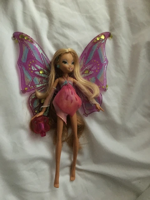 MATTEL WINX CLUB Enchantix Pixie Flight 2007 Flora fairy dust Doll rare ...