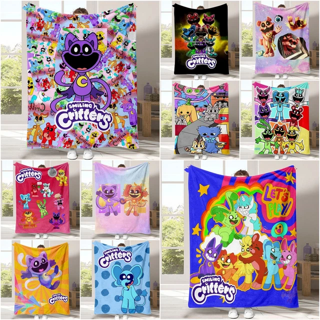 SMILING CRITTERS BLANKET Horror Animal CatNap DogDay Bed Blanket Sofa ...