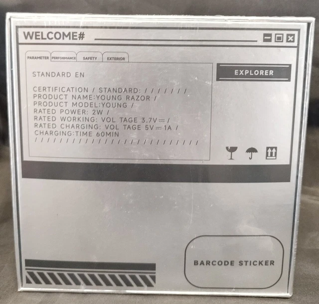 YOUNG EXPLORER RAZOR 2022 Young People Reiserasierer Rasierapparat ...