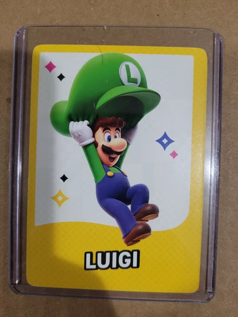 NINTENDO SUPER MARIO Bros Wonder Exclusive Luigi Trading Card Promo £3. ...