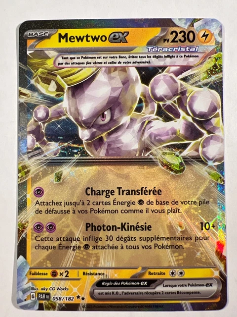 CARTE POKEMON MEWTWO EX Français - EV4 PAR FR - 058/182 - Neuf EUR 15 ...