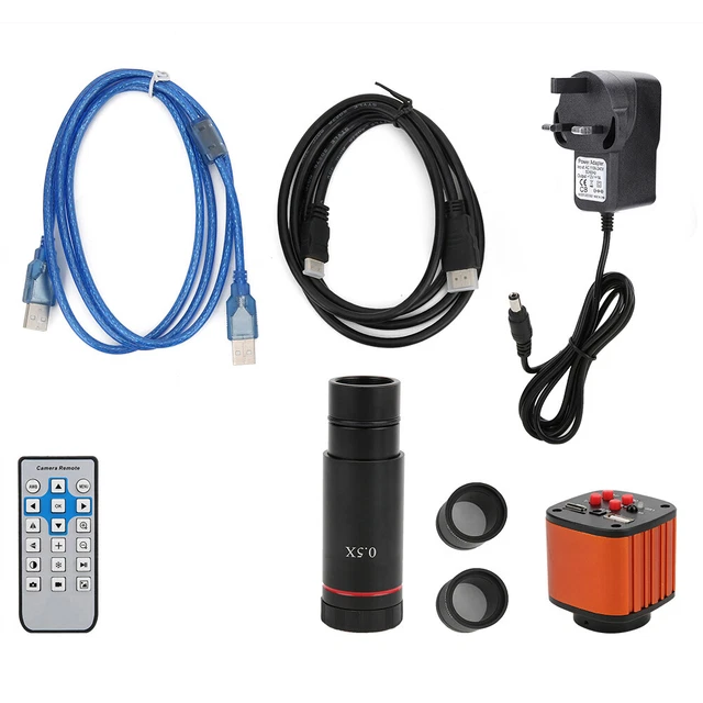 16MP USB MICROSCOPE Camera Kit Digital Magnifier With 0.5X Lens 30mm 30 ...