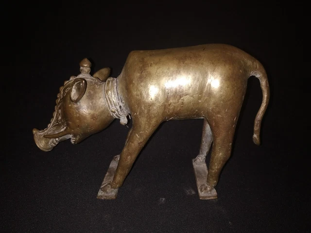 ANTIQUE TRADITIONAL INDIAN Figure Varaha Bore Kerala Bhuta Animal ...