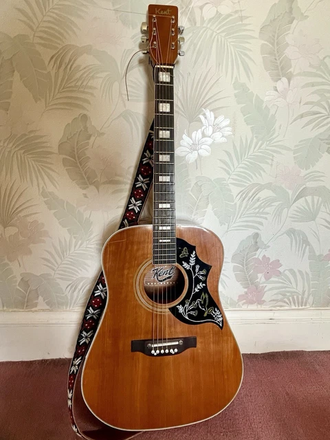 VINTAGE KENT ACOUSTIC Guitar Model 4 I/X £78.72 - PicClick UK