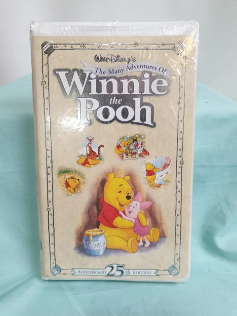 THE MANY ADVENTURES of Winnie the Pooh VHS sealed 2002 25th Anniversary ...