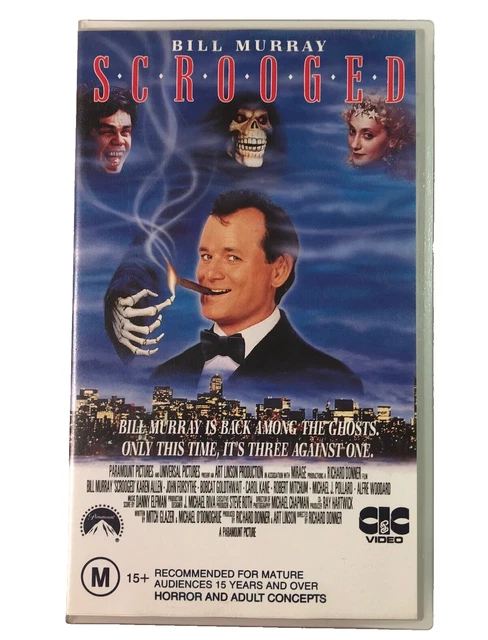BILL MURRAY (THE Scrooged) 1988 VHS Video £16.88 - PicClick UK
