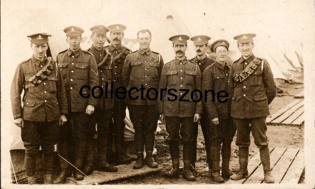 WW1 ROYAL ARTILLERY Gunners On duck Boards In Camp Real Photo Postcard ...