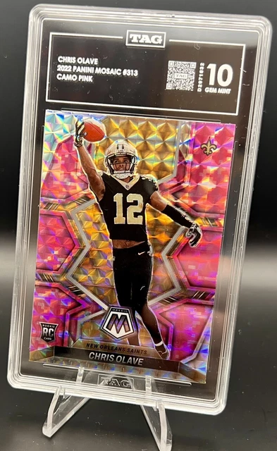 CARTE RECRUE 2022 mosaïque Chris Olave camouflage rose TAG gemme comme ...