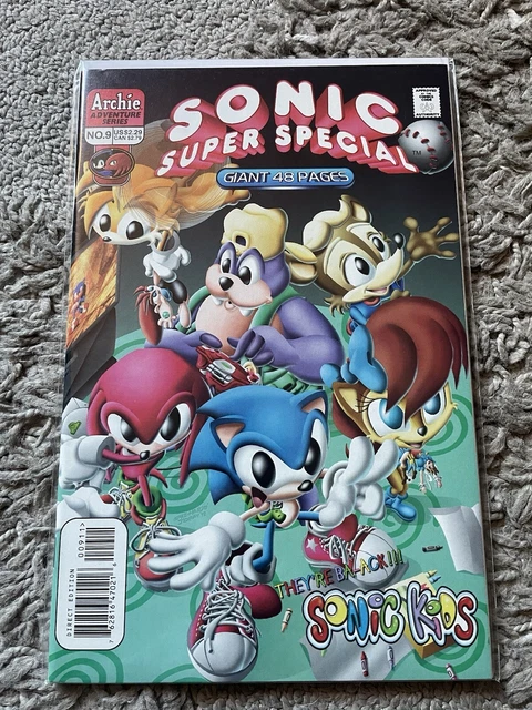 SONIC THE HEDGEHOG Super Special sonic Kids Issue 9 Archie Comic Rare ...