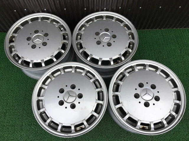 JDM RARE BENZ W124 genuine 15 inch wheel 6.5J +48 112 5H 4wheels Vinta ...