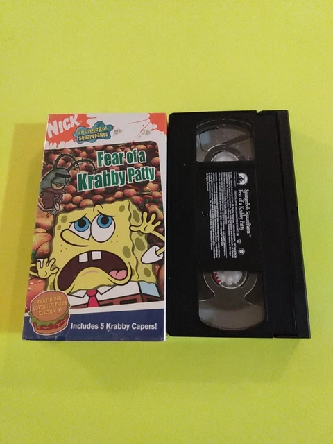 SPONGEBOB SQUAREPANTS FEAR a Krabby Patty (VHS, 2005)-084 $9.99 ...