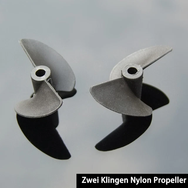 NYLON KUNSTSTOFF MODEL Schiffsschraube Propeller 2-Blatt für RC Modell ...