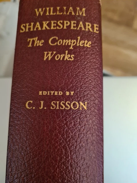WILLIAM SHAKESPEARE, ŒUVRES complètes, édité par C.J. Sisson EUR 23,35 ...