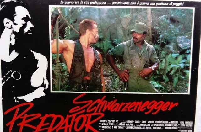 PHOTOBUSTA LOBBY CARD PREDATOR John McTiernan SCI-FI Arnold ...