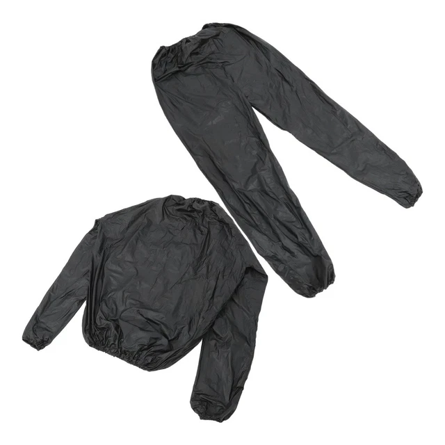 1 SET UNISEX Sauna Sweat Suit Anti-Rip Plastic Fabric Full Body Workout ...