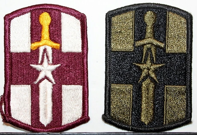 US ARMY 807TH Theater Medical Command Full Color & OD Subdued Insignia ...