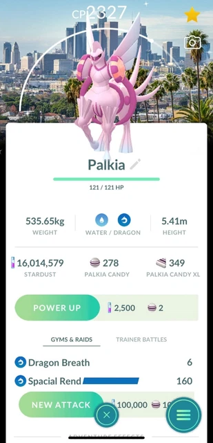 SHINY PALKIA ORIGIN Form with LA Background Pokémon Go £4.90 - PicClick UK