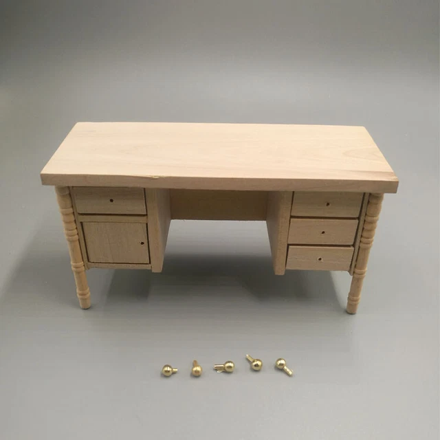 1:12 SCALE DOLLHOUSE Study Desk Office Table Furniture Miniature ...