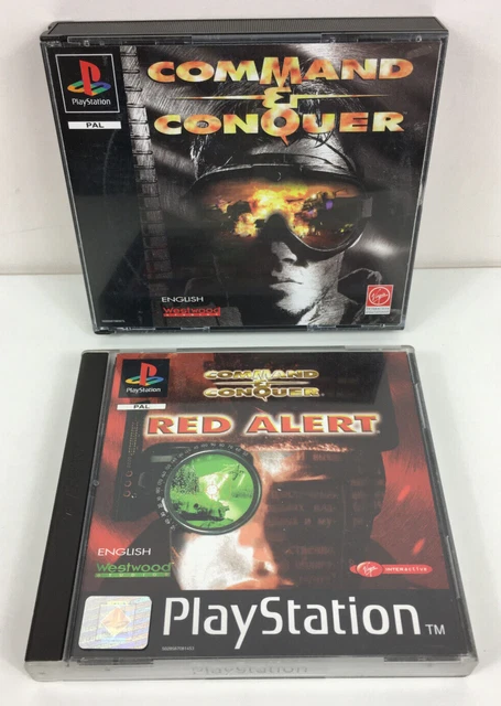 COMMAND & CONQUER Red Alert PS1 PlayStation 1 Game Bundle Manual Big ...