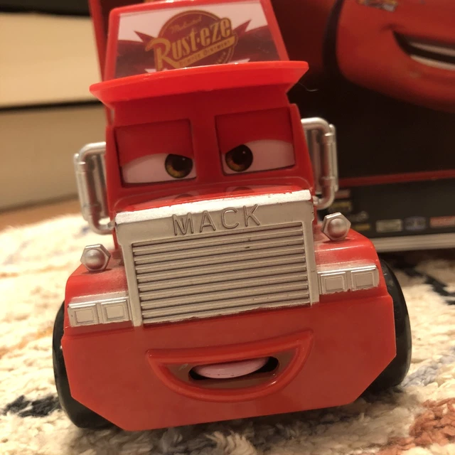 TALKING MACK #95 RUSTEZE HAULER STORAGE LARGE TRUCK 24” Case Disney ...