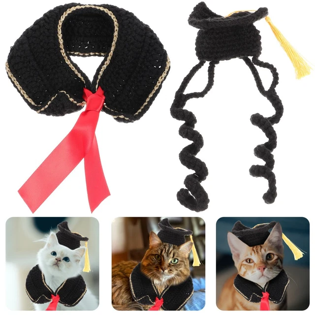 DOG CLOTHING GRADUATION Outfit Cap and Gown Pet Graduate Cosplay ...