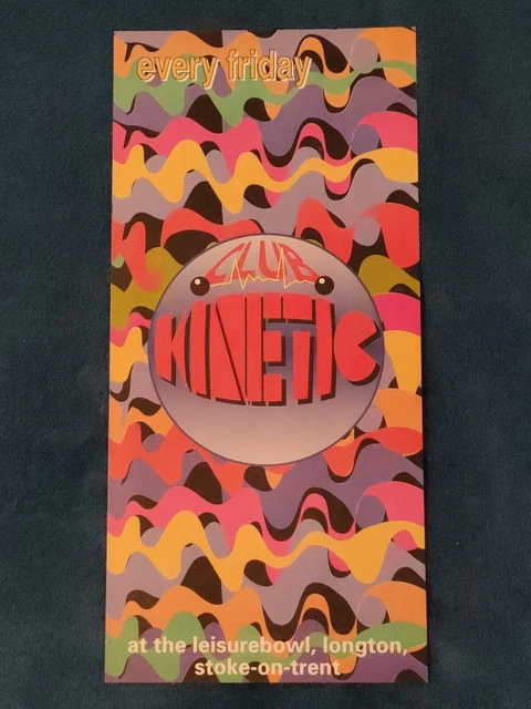 CLUB KINETIC RAVE flyer, A4ish, 1990's rave flyers £1.00 - PicClick UK