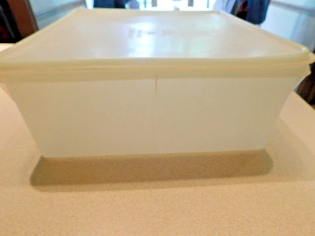 VINTAGE TUPPERWARE LARGE 12" Square Keeper Container #166-7 w/LID #223 ...