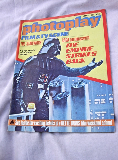 STAR WARS PHOTOPLAY Magazine June 1980 Darth Vader The Empire Strikes ...