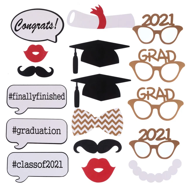 GRADUATION SEASON 3X Graduation Selfie Prop Graduation Photo Props 2021 ...