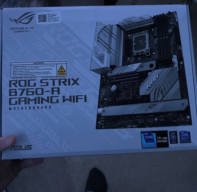 ASUS ROG STRIX B760-A Gaming WiFi Intel B760 (13th and 12th Gen) LGA ...