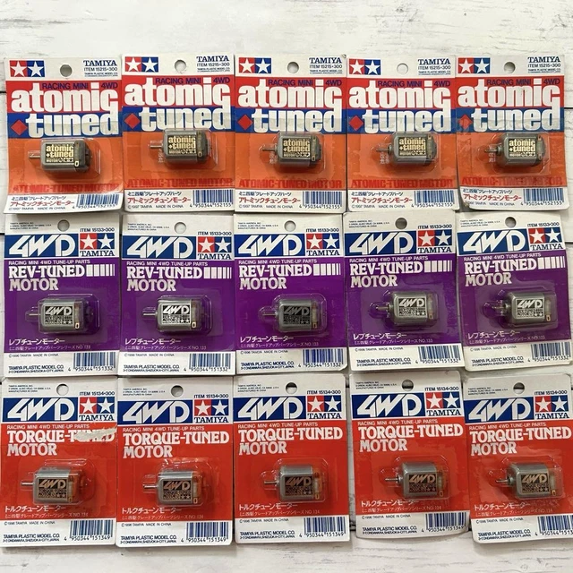 TAMIYA MINI 4WD Motor Set 15pcs Rev Torque Atomic Tune Grade Upgrade ...