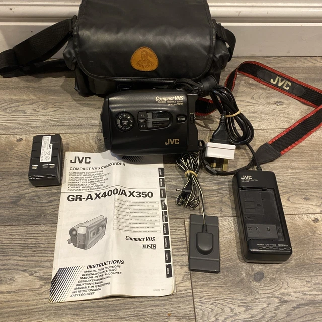 JVC GR-AX350 PAL VHS-C Compact VHS Camcorder Video Movie VHSC Vintage ...