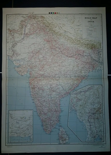1944 US ARMY Map "Road Map of India" AMS 5206 £158.07 - PicClick UK