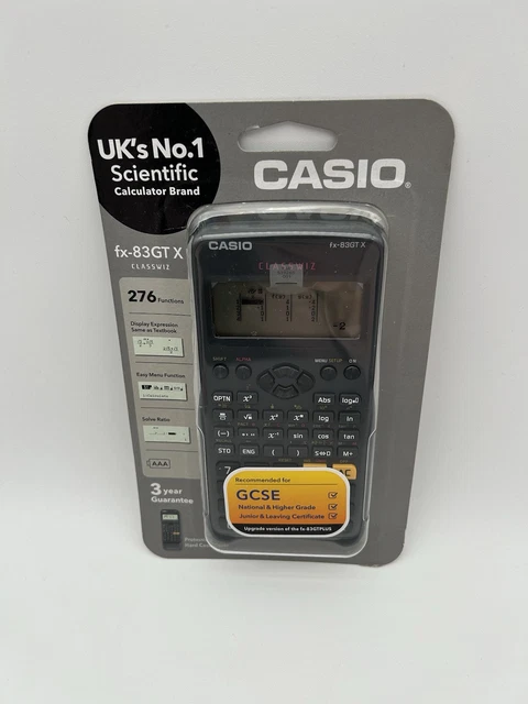 CASIO FX-83GTX SCIENTIFIC Calculator UK Exam Approved GCSE- BRAND NEW ...