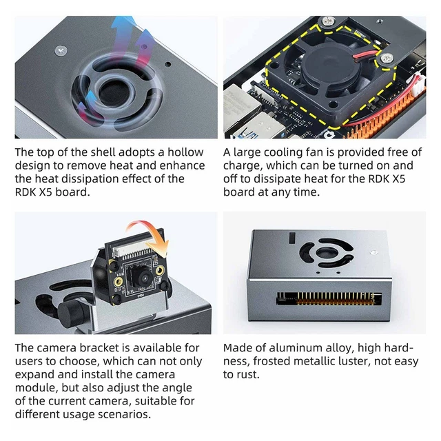 RDK X5 ROBOT Development Board Case Aluminum Alloy Main Control ...