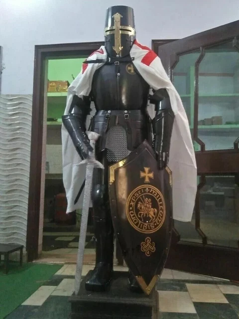 MEDIEVAL ARMOR KNIGHT Suit Full Body Armour Wearable Antique Crusader ...