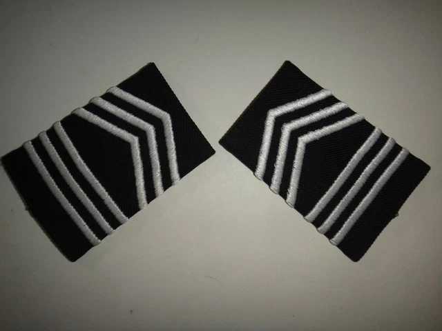 PAIR OF US Army JROTC Cadet MASTER SERGEANT Rank Small Epaulets £7.12 ...