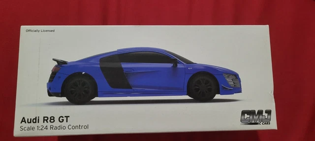 NEW RADIO REMOTE Control Car Audi R8 GT Blue Scale 1:24 Official ...