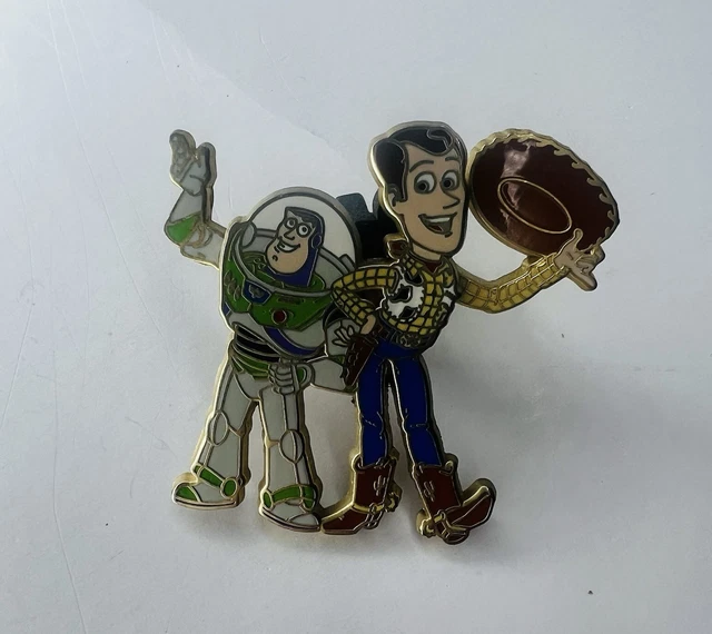 BUZZ LIGHTYEAR AND Woody Hinged Spring Toy Story - Disney Pin Pixar $14 ...