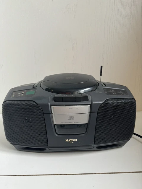 VINTAGE MATSUI CD67 Boombox CD Stereo Radio Cassette Tape Player C668 £ ...