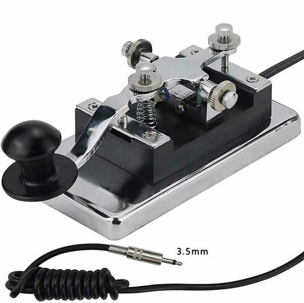 NEW MORSE CODE TRAINER Shortwave Radio Telegraph Key CW Radio K4 Heavy ...