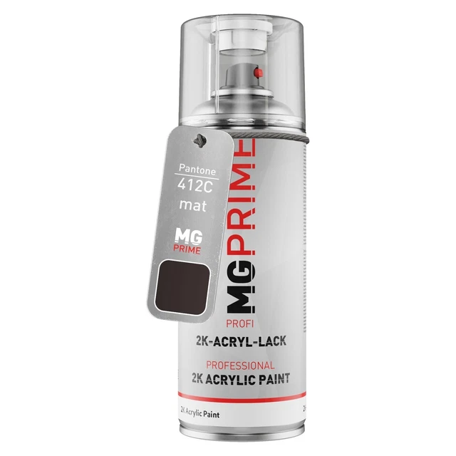 PANTONE 412C GREY mat acrylique bombe aérosol 2C 400ml séchage rapide ...