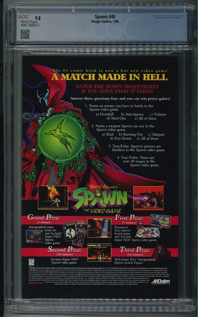 SPAWN 40 - Cy-Gor + Curse appearance - CGC 9.8 $95.00 - PicClick CA