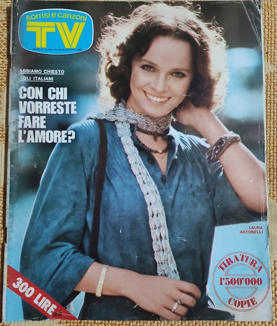 TV SORRISI E Canzoni N.7/77 Laura Antonelli I Pooh Lucio Dalla Gianni ...