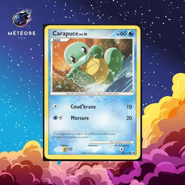 CARTE POKÉMON CARAPUCE 96/127 Platine Français EUR 4,50 - PicClick FR