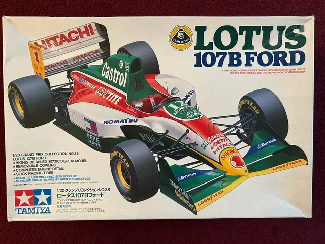 TAMIYA 1:20 LOTUS 107B Ford F1 Model Kit Unbuilt £47.50 - PicClick UK