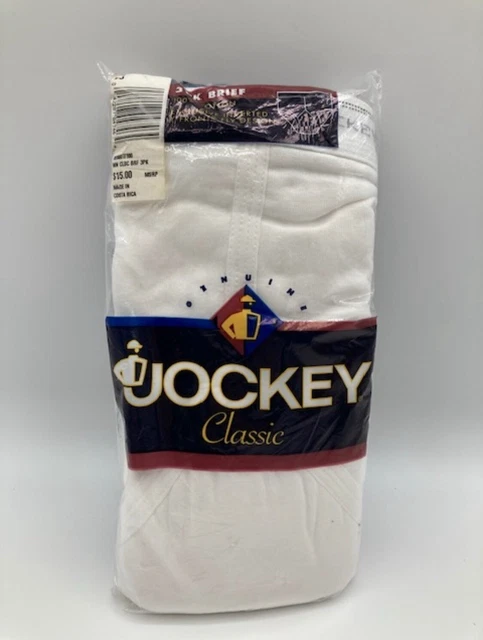 VINTAGE JOCKEY CLASSIC Men’s Inverted Y Front Fly Brief 3 Pack Size 38 ...