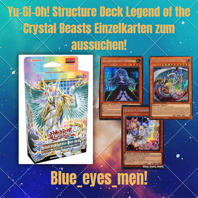 YU-GI-OH! STRUCTURE DECK Legend of the Crystal Beasts carte singole a scelta EUR 1,00 - PicClick IT