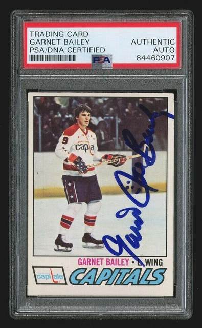 1977 O-PEE-CHEE #196 Garnet Ace Bailey Signature Autographe Complet Psa ...